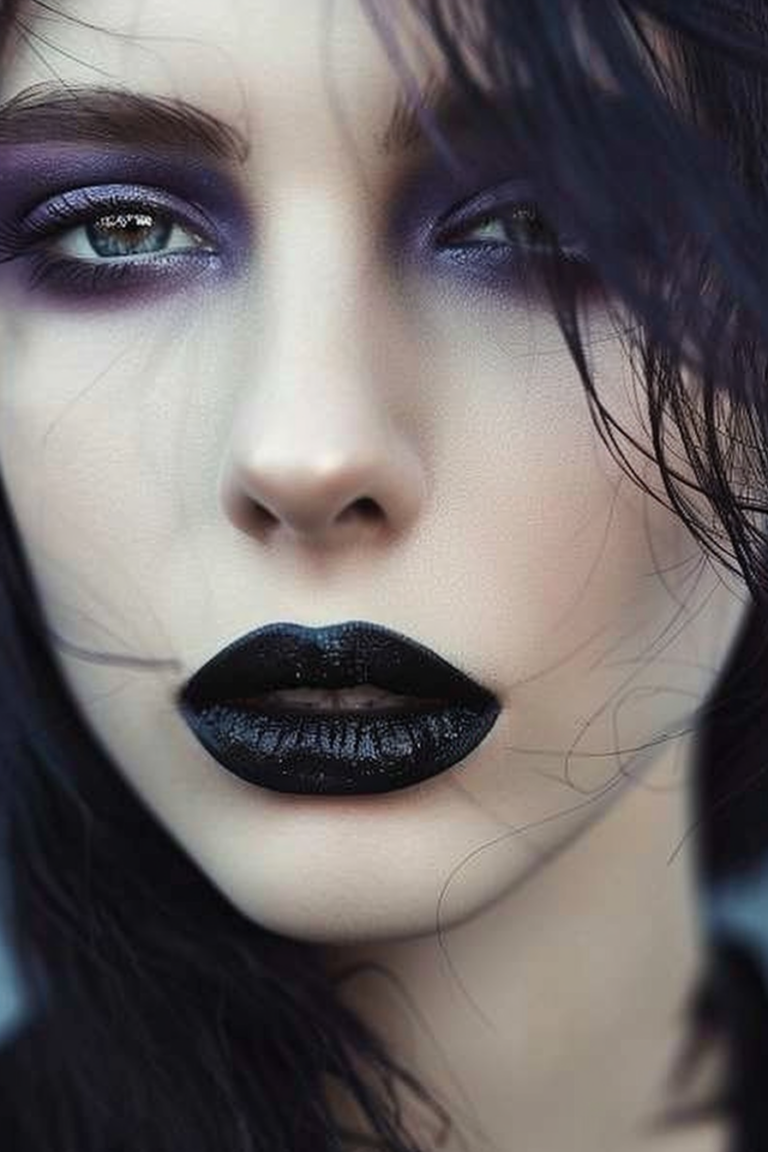 45+ Show-Stealing Black Lipstick Ideas